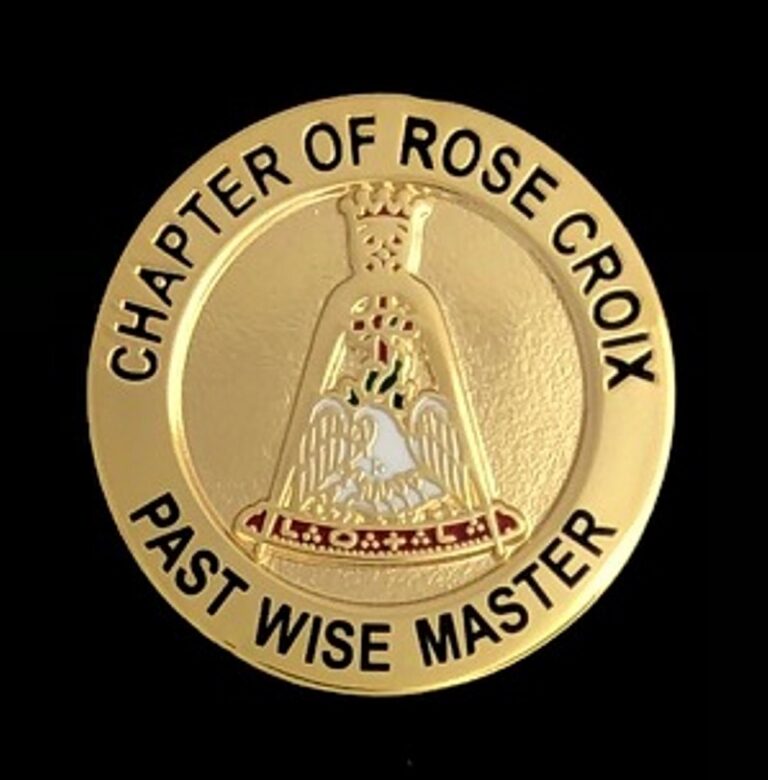 Past Most Wise Master Chapter of Rose Croix Lapel Pin