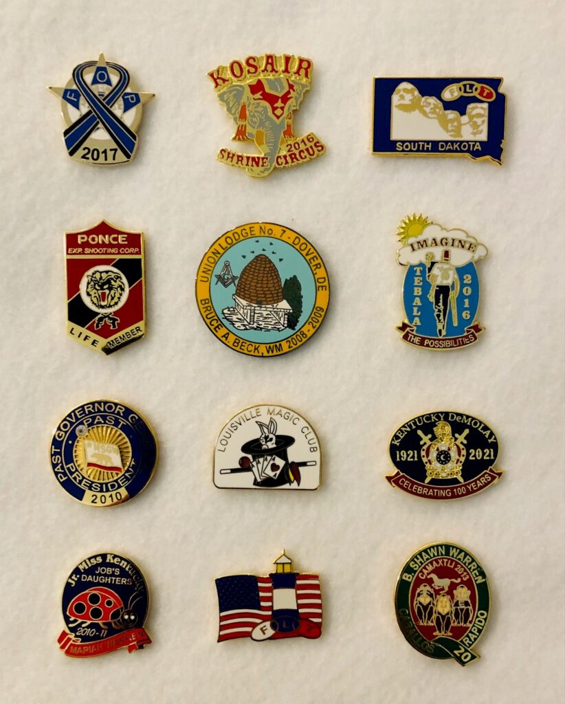 Custom Die Struck Hard Enamel Lapel Pins