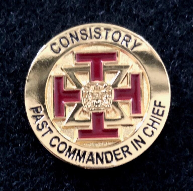 Past Commander in Chief of the Consistory Lapel Pin